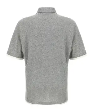 Brunello Cucinelli Layered Button-up Polo Shirt