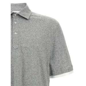 Brunello Cucinelli Layered Button-up Polo Shirt
