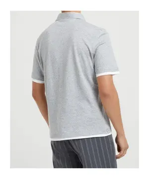 Brunello Cucinelli Layered Button-up Polo Shirt