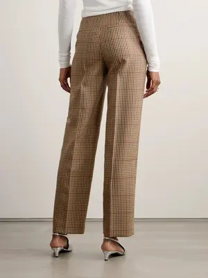 Dries Van Noten Check Straight Casual Pants