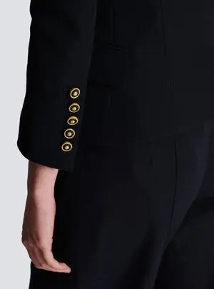 Balmain Grain De Poudre 1-button Jacket