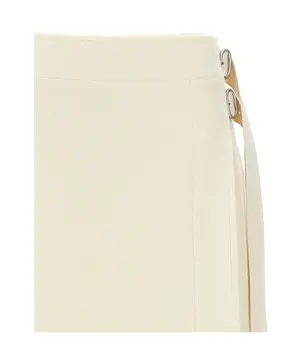 JIL SANDER Wrap-designed A-line Midi Skirt