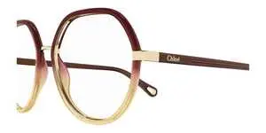 Chloé Eyewear Round Frame Glasses - Red