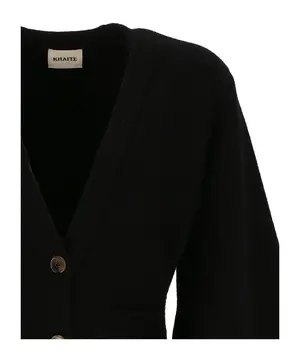 Khaite Scarlet V-neck Cardigan - Black
