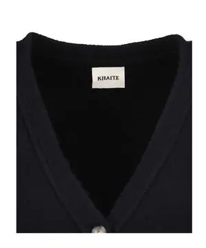 Khaite Scarlet V-neck Cardigan - Black