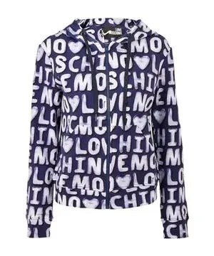 Moschino Printed Zip-up Hoodie