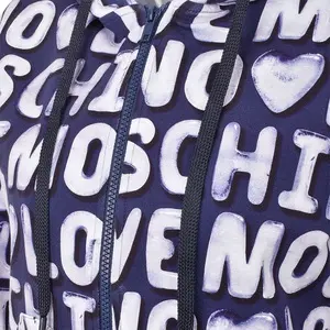 Moschino Printed Zip-up Hoodie