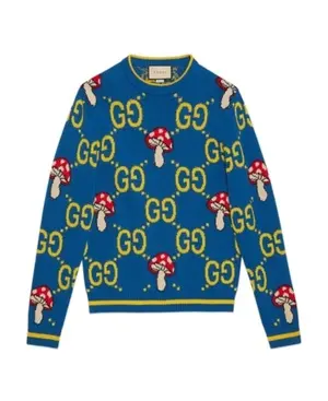 Gucci Double G Crew-neck Wool Jumper