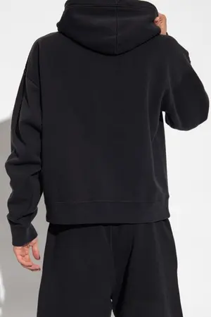 Dsquared2 Logo Printed Drawstring Hoodie - Black