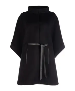 Loro Piana Salzburg Belted Cape - Black