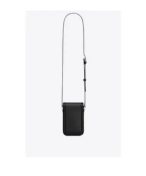 Saint Laurent Logo Plaque Foldover Top Phone Case
