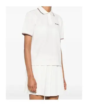 Miu Miu Embroidered Logo Polo Shirt