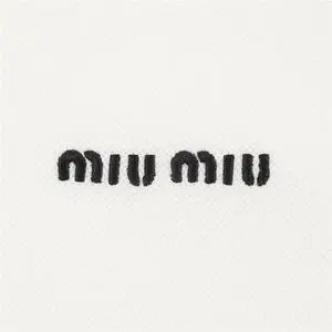 Miu Miu Embroidered Logo Polo Shirt