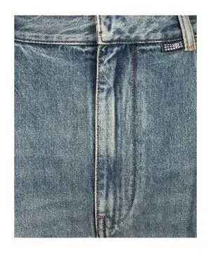 MAISON MARGIELA High Waist Wide Leg Jeans