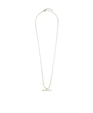 Givenchy Logo Plaque Necklace - Yellow