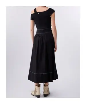 Liu Jo Belted Cut-out Midi Dress