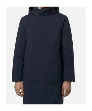 K-WAY Thomal Bonded Padded 3/4 Length Winter Jacket - Black