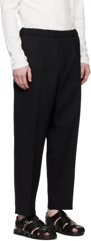 JIL SANDER Elastic-waist Wool Trousers