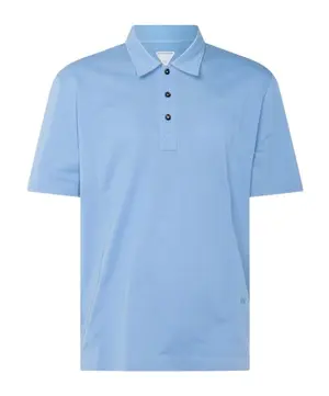 Bottega Veneta Logo Embroidered Short Sleeved Polo Shirt - No
