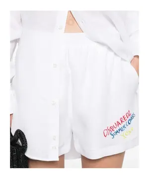 Dsquared2 Baggy Fit Embroidered Shorts