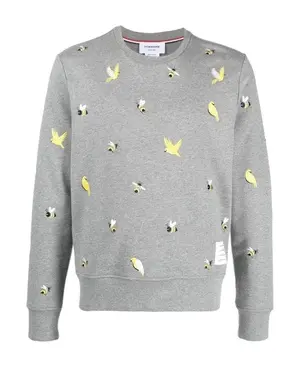 Thom Browne Embroidered Sweatshirts Hoodies For Men