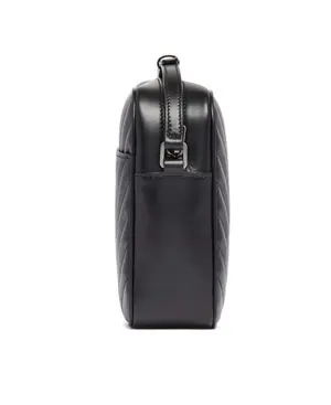 Saint Laurent Lou Logo Plaque Camera Bag - Black
