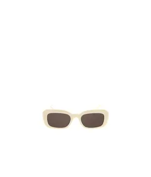 Saint Laurent Rectangle Frame Sunglasses - Ivory White