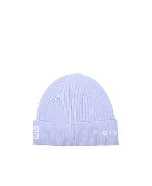 Givenchy Logo Beanie - Blue