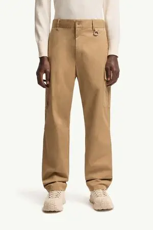 Moncler Button Detailed Straight-leg Cargo Pants - Beige