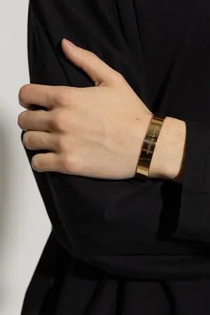 MAISON MARGIELA Logo Engraved Cuff Bracelet