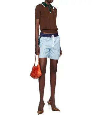 Casablanca Paneled Elasticated Drawstring Shorts