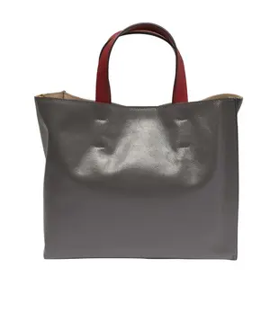 Marni Logo-stamp Leather Tote Bag