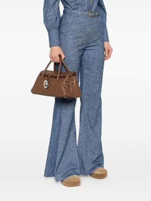 ZANELLATO Logo Shoulder Bag - Brown