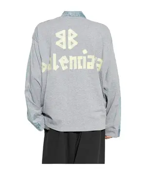 Balenciaga Bb Logo Denim Jacket