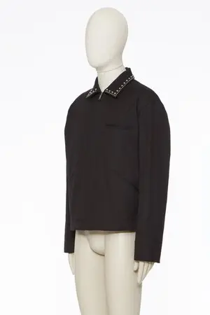 Valentino Garavani Embellished Collar Casual Jacket