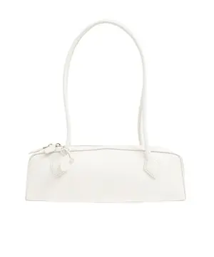 Alaïa Logo Shoulder Bag - Cream