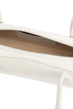 Alaïa Logo Shoulder Bag - Cream