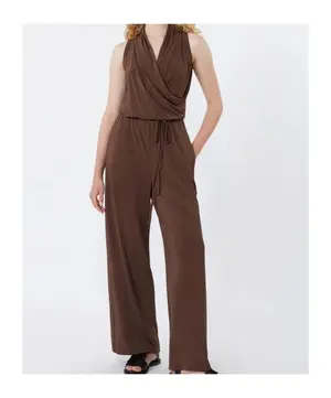 Max Mara Viscose Fiber Knitted Jumpsuit