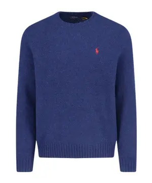 Polo Ralph Lauren Embroidered Crewneck Jumper - Brightnavy
