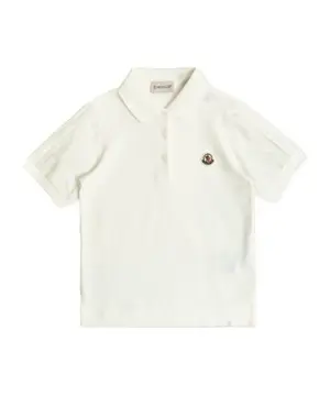 Moncler Piquet Polo Shirt With Logo Patches