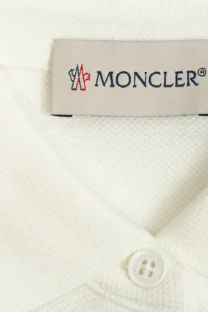 Moncler Piquet Polo Shirt With Logo Patches
