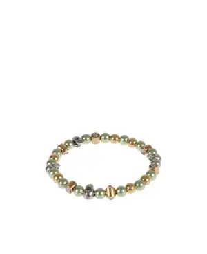 Alexander McQueen Beaded Skull Necklace - Multicolor