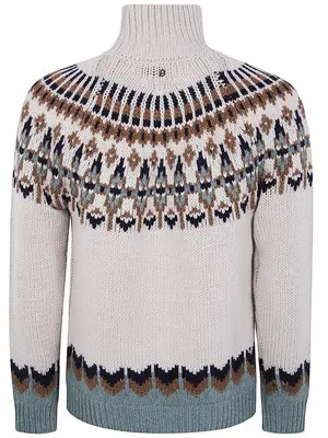 DONDUP Printed Turtle Neck Sweater