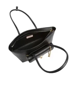 COCCINELLE Logo Printed Shoulder Bag - Black