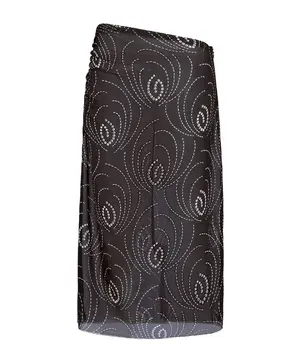 Prada All-over Geometric Patterned Midi Skirt
