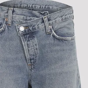 AGOLDE High-rise Straight-leg Jeans With Crisscross Waistband - No