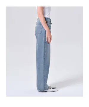 AGOLDE High-rise Straight-leg Jeans With Crisscross Waistband - No