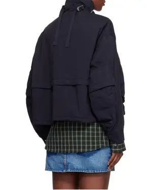 Alexander Wang Cropped Cargo Jacket - Black