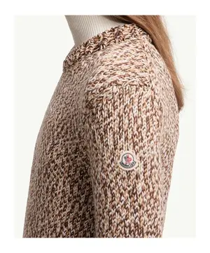 Moncler Logo Patch Knitted Sweater - Pull-on
