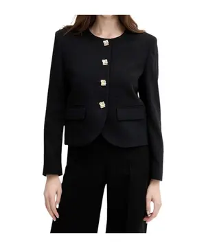 Marella Long Sleeve Jacket With Gold Button Detail